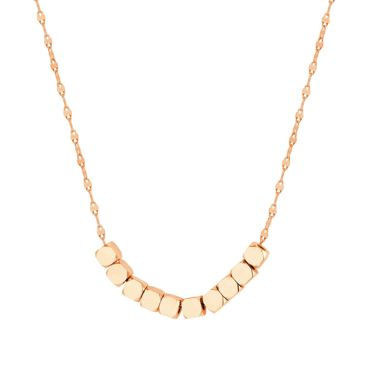 Cube Beads Stainless Steel Necklace | 7851667783903 | Monera-Design Co ...