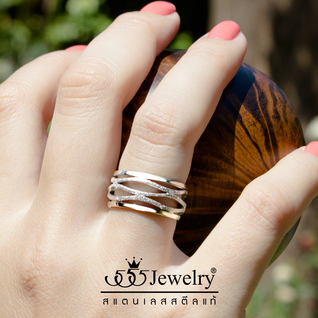 Laser Cut Steel Ring with Sand Blast Finish | 4566979838084 | Monera ...