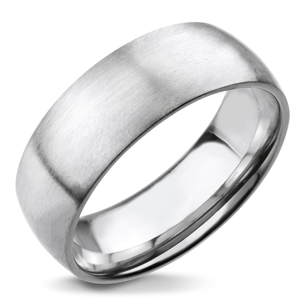 Plain Matt Stainless Steel Ring 8 MM– Monera-Design Co., Ltd