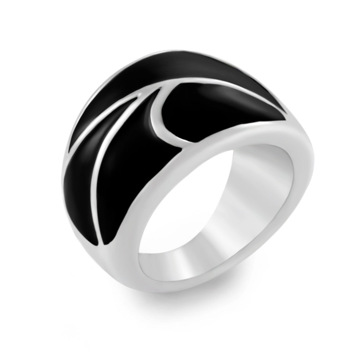 Steel Ring With Black Epoxy– Monera-Design Co., Ltd